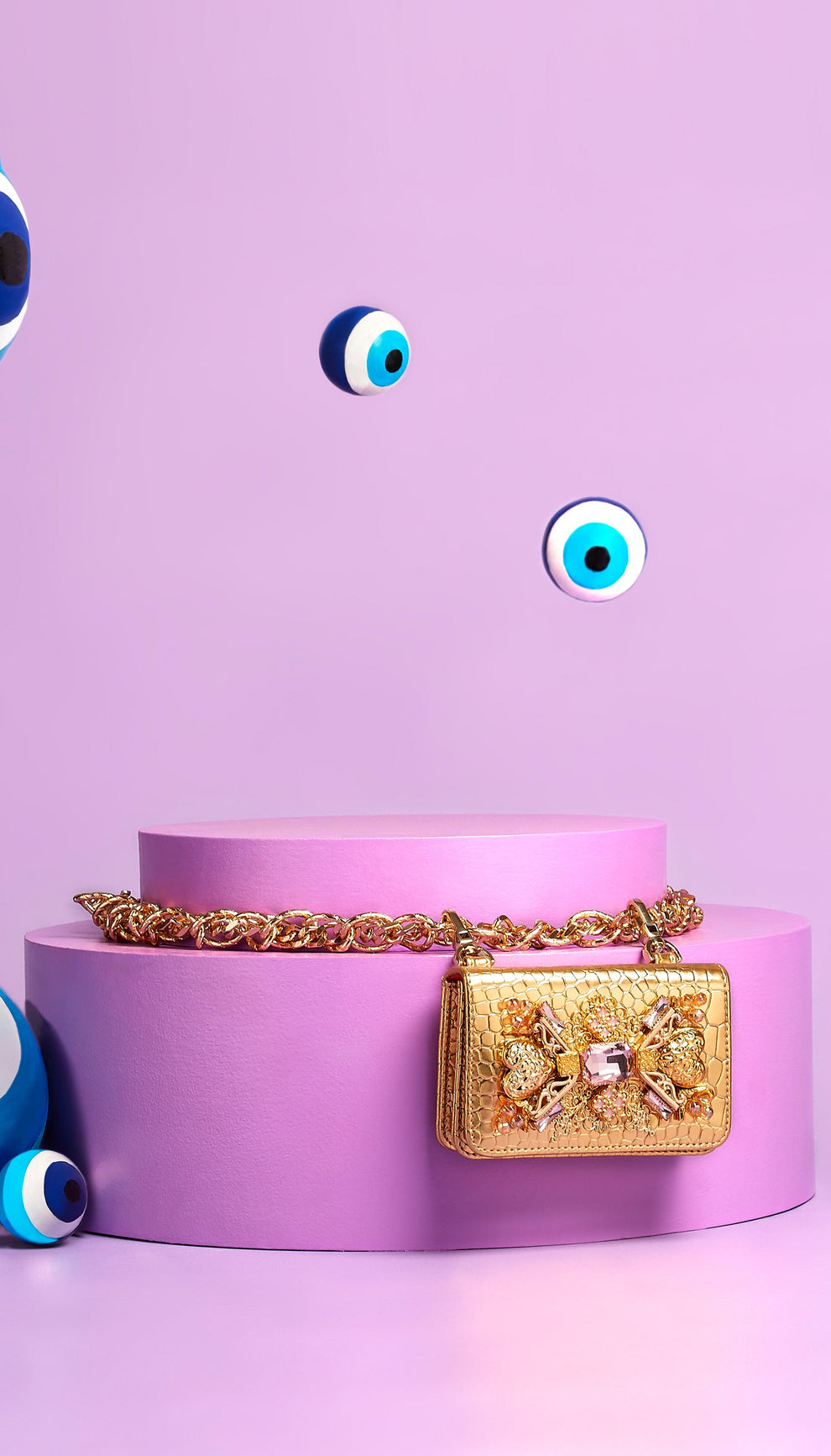Luxe Gold Chain-link Embellished Belt Bag – Papa Don't Preach