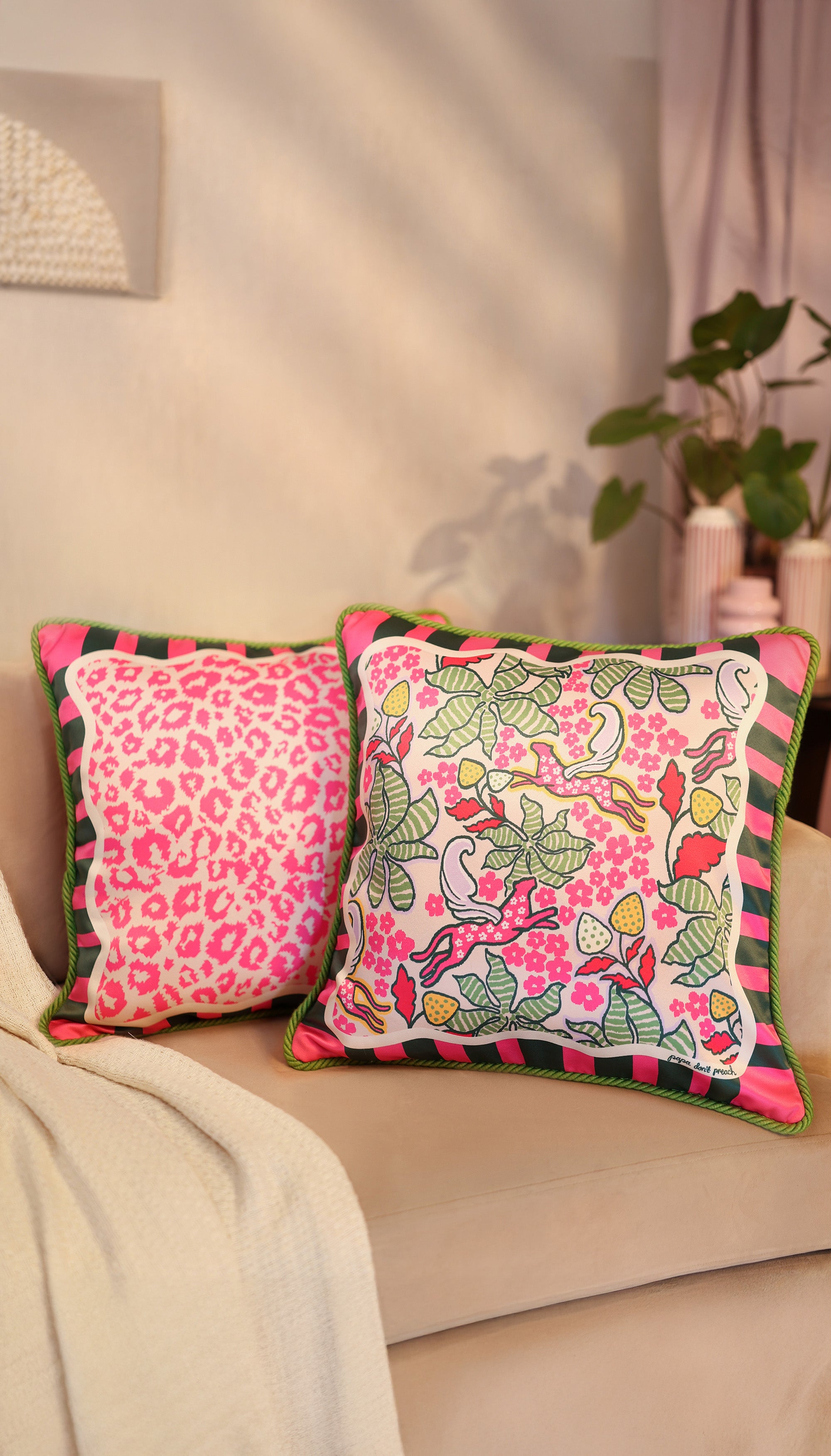 Wild Pop Cushion Cover – Papa Don't Preach
