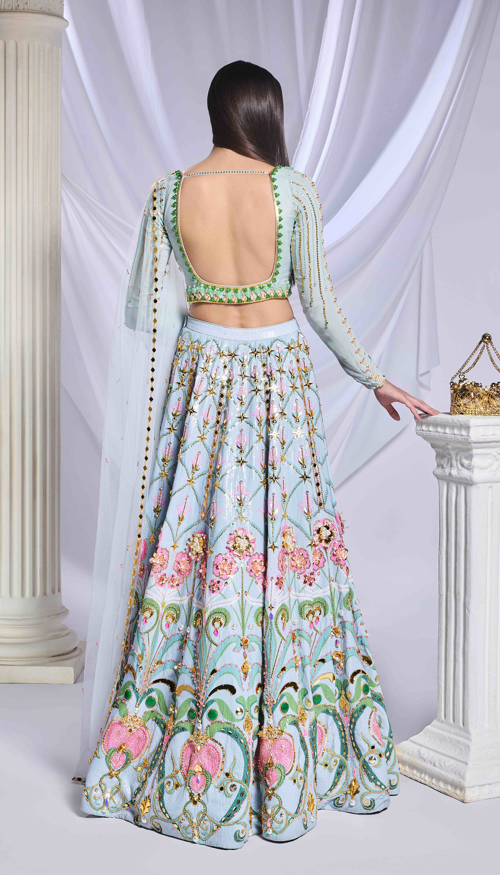 Mint Mystique Lehenga Set – Papa Don't Preach